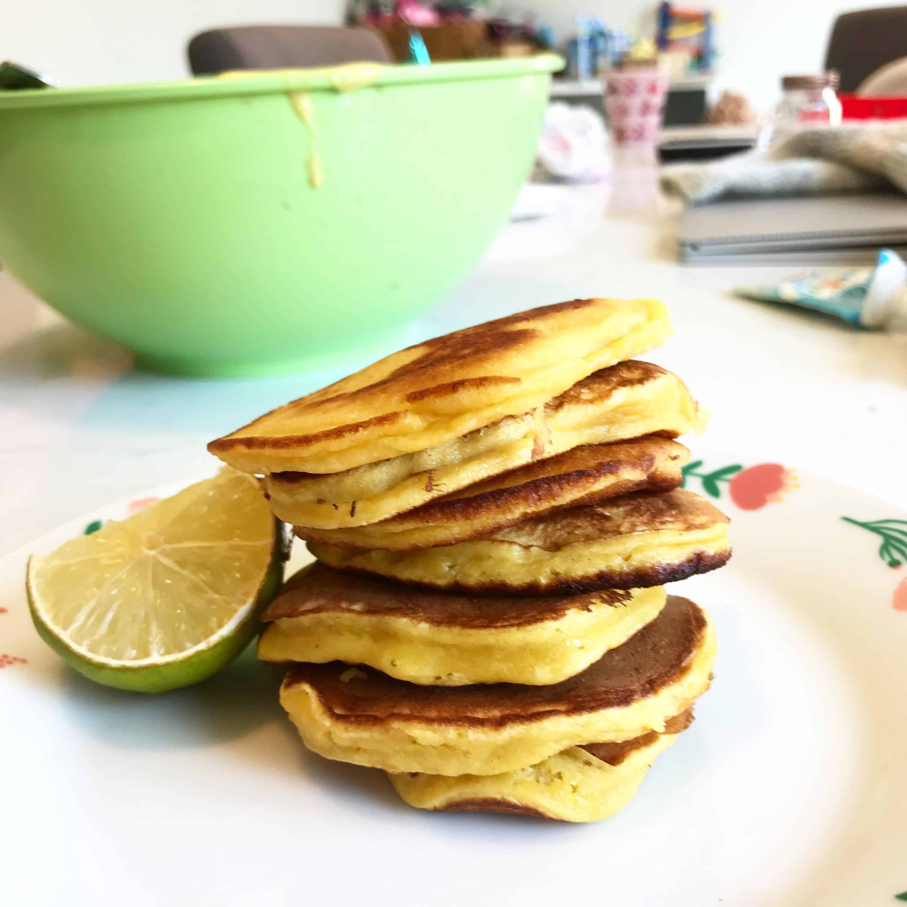 Apple and Lime Pancakes - Baby Led Kitchen