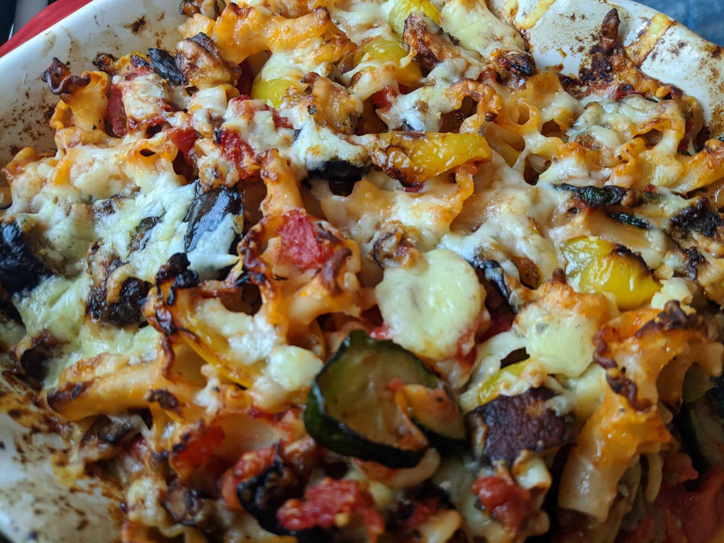 Roast Veg Pasta Bake - Baby Led Kitchen