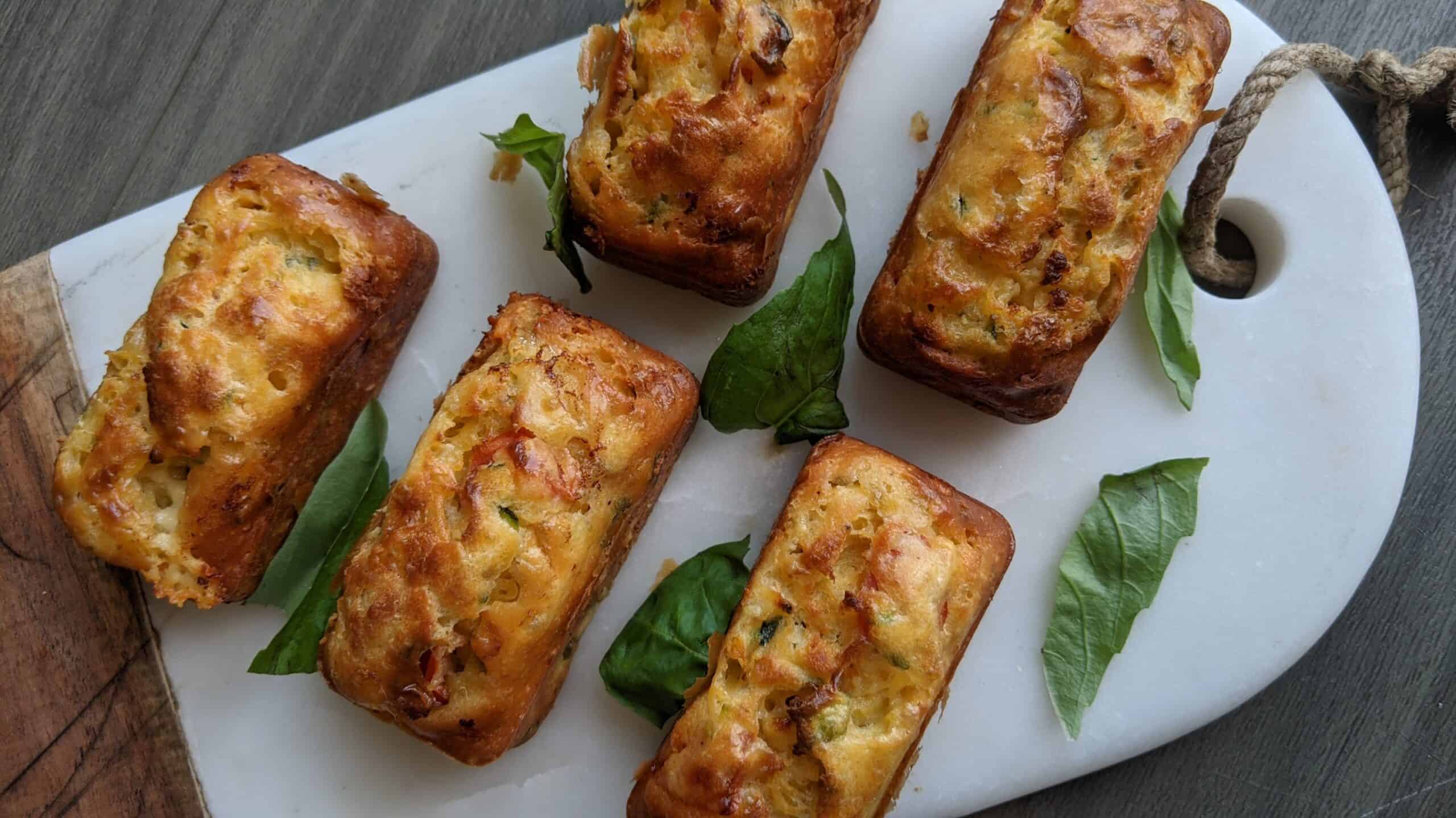 Tomato and Basil Mini Loaves - Baby Led Kitchen